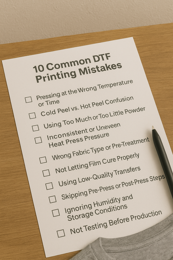10 Common DTF Printing Mistakes (And How to Avoid Them Like a Pro)