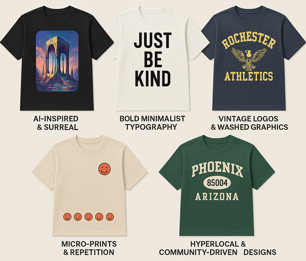 Top 5 T-Shirt Design Trends for 2025: Fresh Ideas for DTF Creators