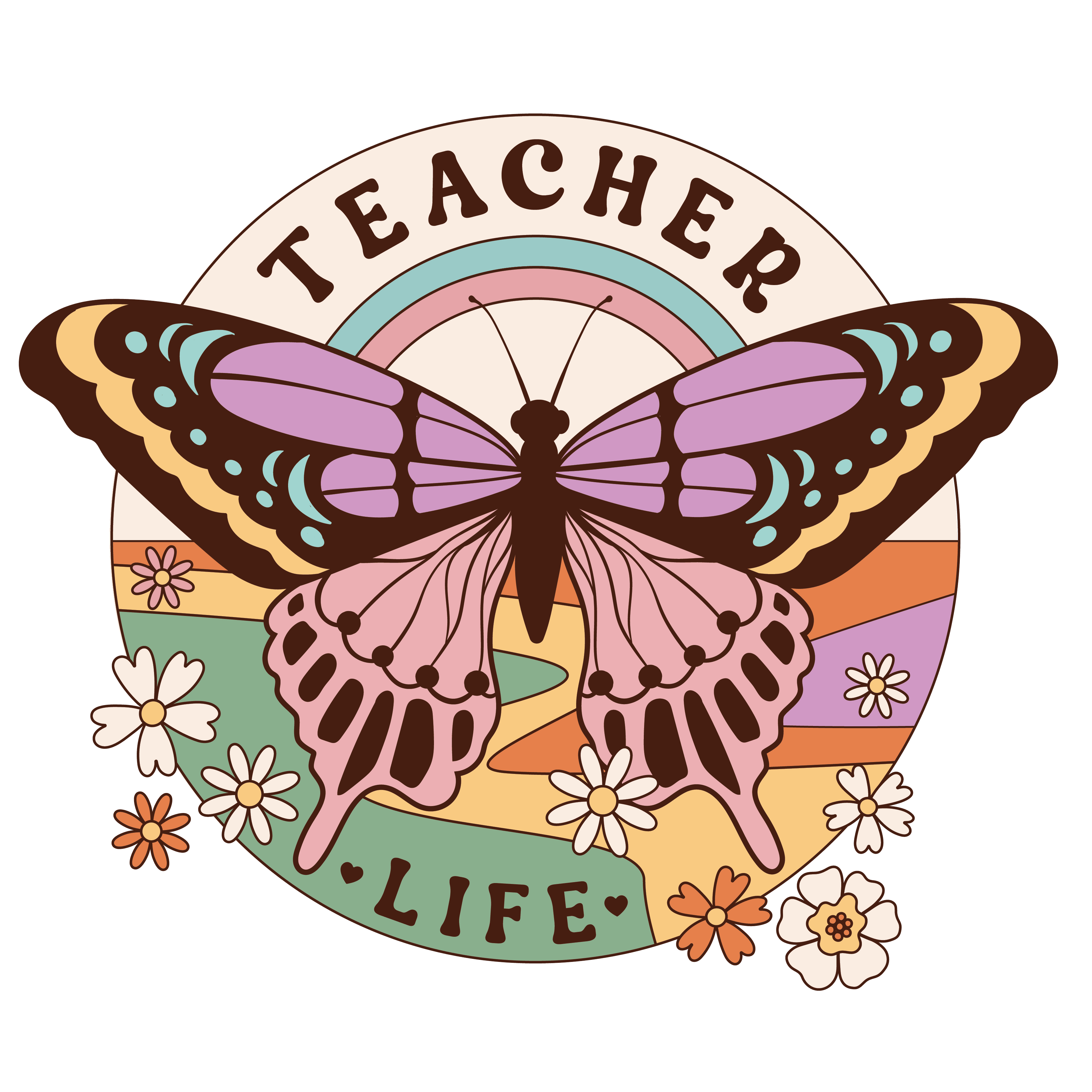 Teacher Life Design - DTF Ready To Press — DTF Center