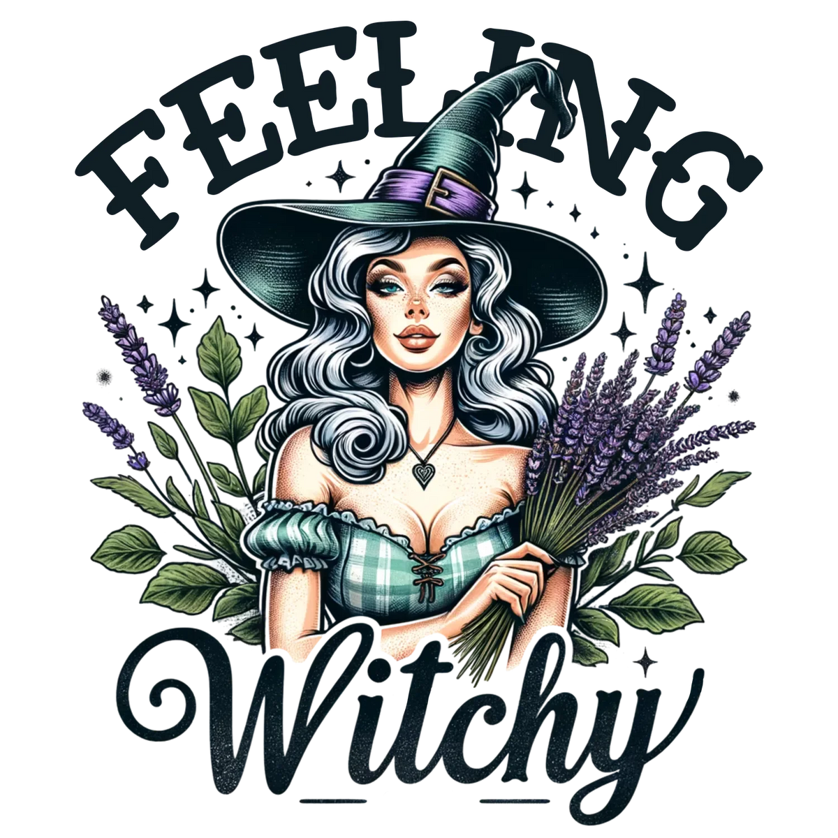 Feeling Witchy DTF Transfer Ready to Press