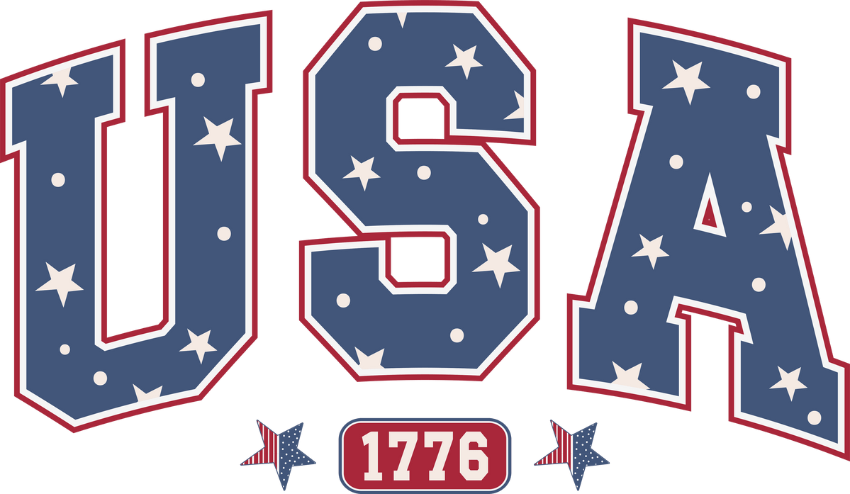 USA 1776 Design - DTF Ready To Press
