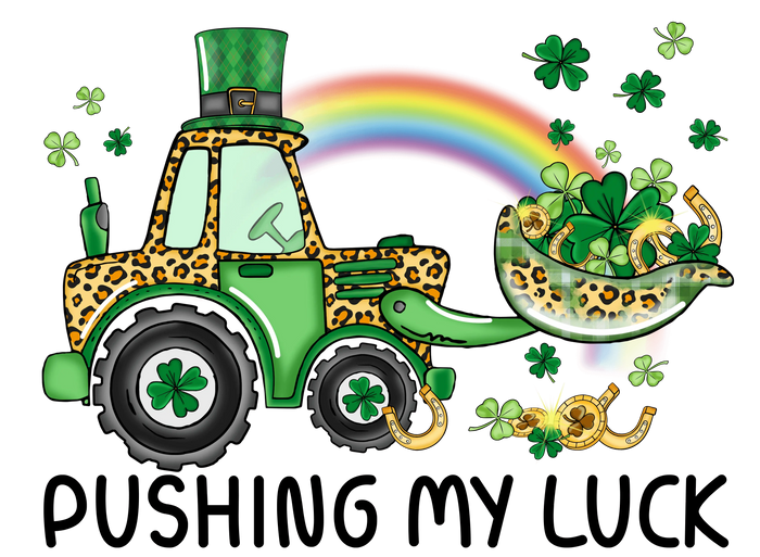 Pushing My Luck Lucky Charms Clover Truck Design - DTF Ready To Press ...