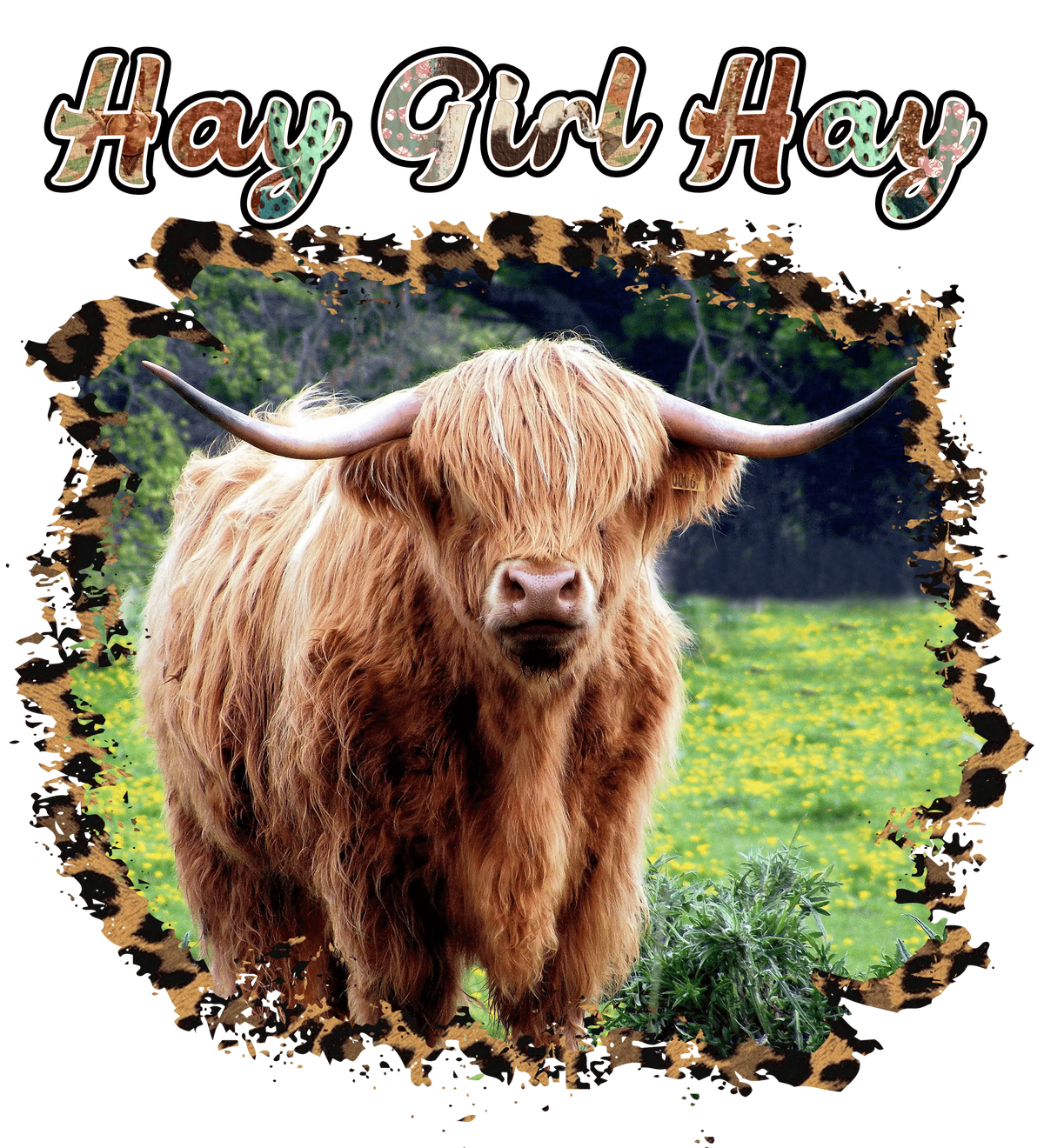 Hay Girl Hay Cow Design - DTF Ready To Press — DTF Center
