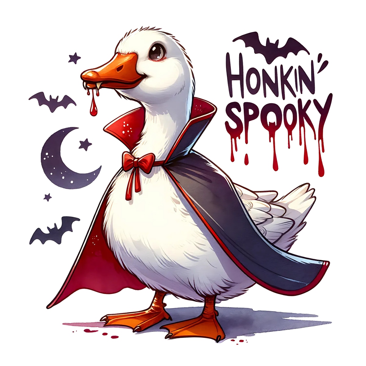 Honkin' Spooky Goose Halloween DTF Transfer Ready to Press