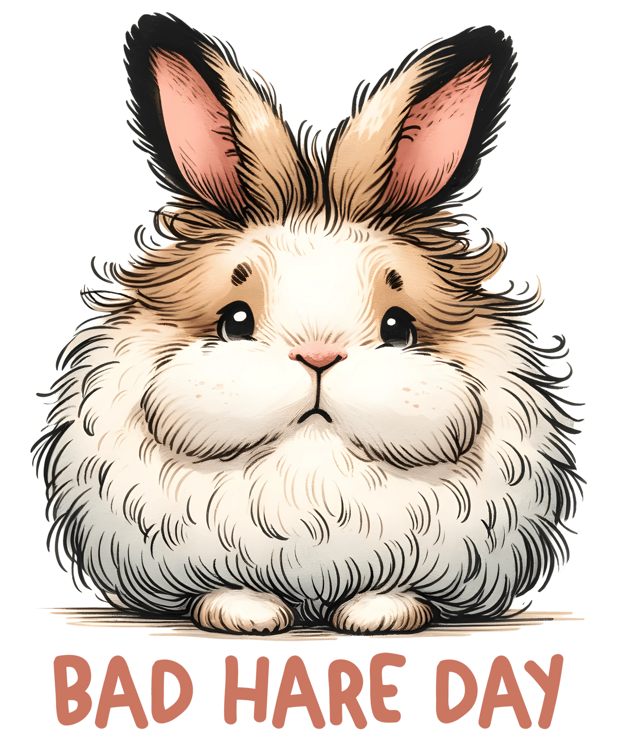 Bad Hare Day Design - DTF Ready To Press