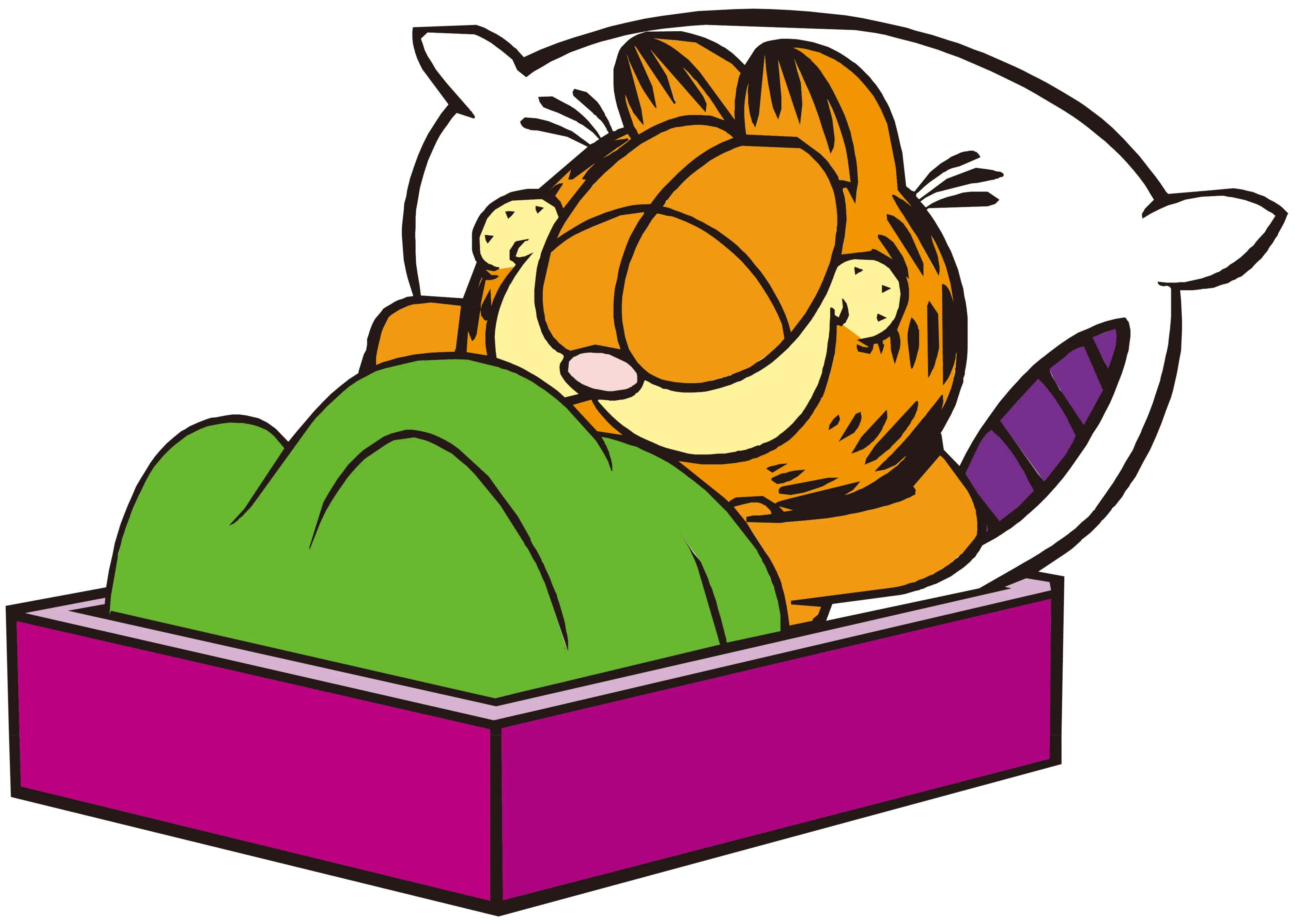 Sleeping Garfield Cartoon Design - DTF Ready To Press — DTF Center