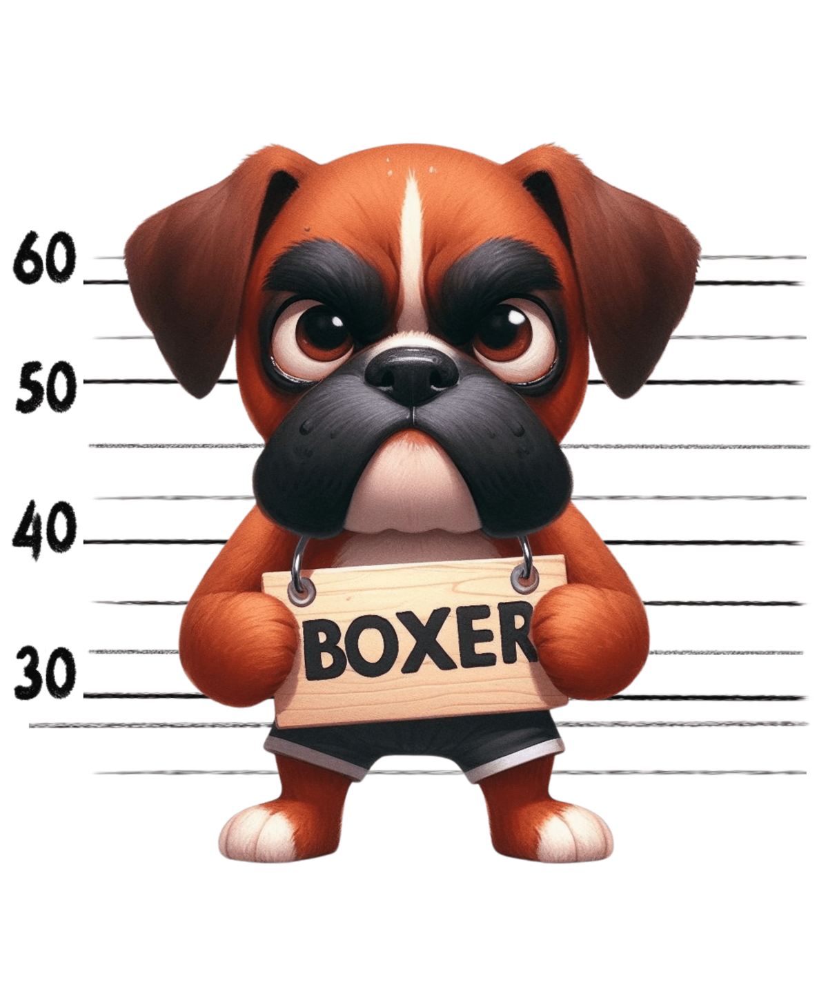 Angry Boxer Dog Design - DTF Ready To Press — DTF Center