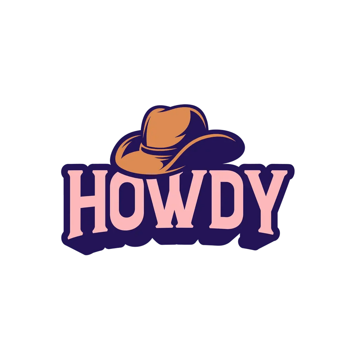 Cowboy Hat Howdy - DTF Ready to Press