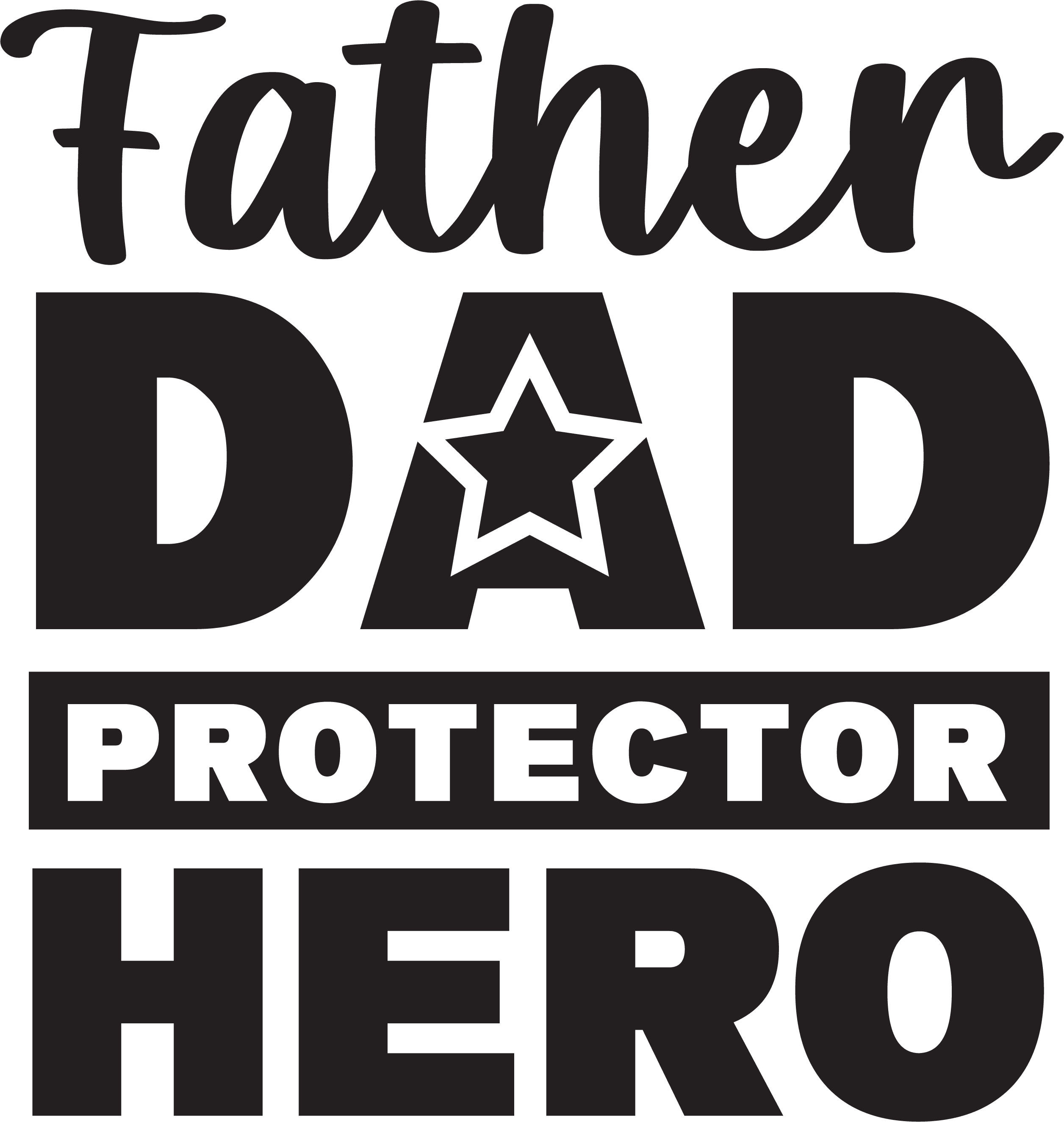 Protector Dad Design - DTF Ready To Press — DTF Center