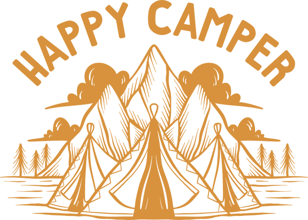 Happy Camper Design - DTF Ready To Press