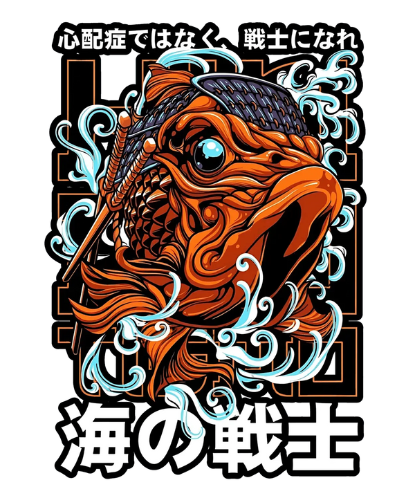 Koi Fish Art - DTF Ready to Press