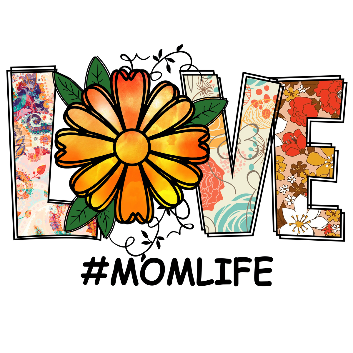 Love Mom Life Design - DTF Ready To Press — DTF Center