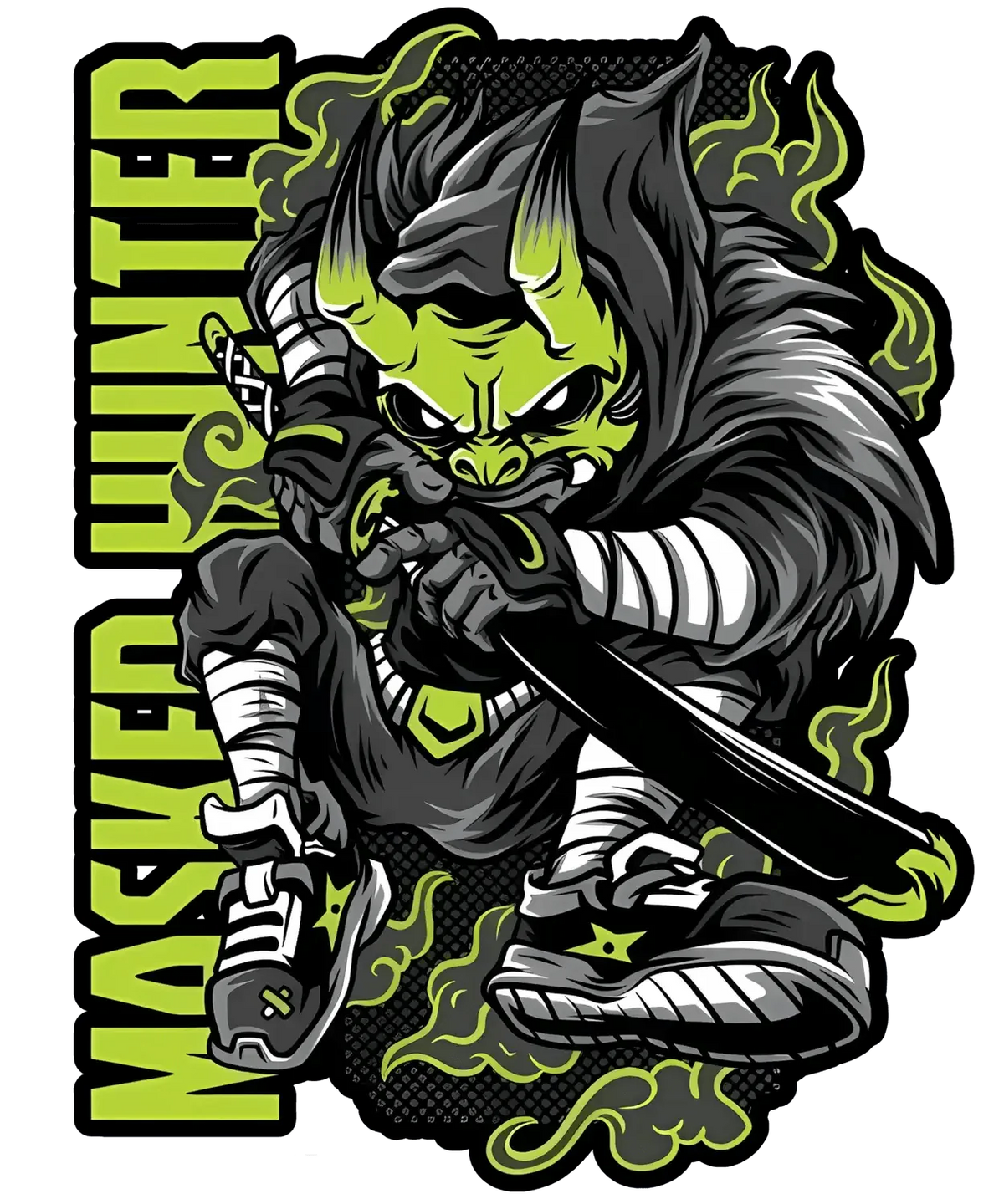 Masked Hunter - DTF Ready to Press