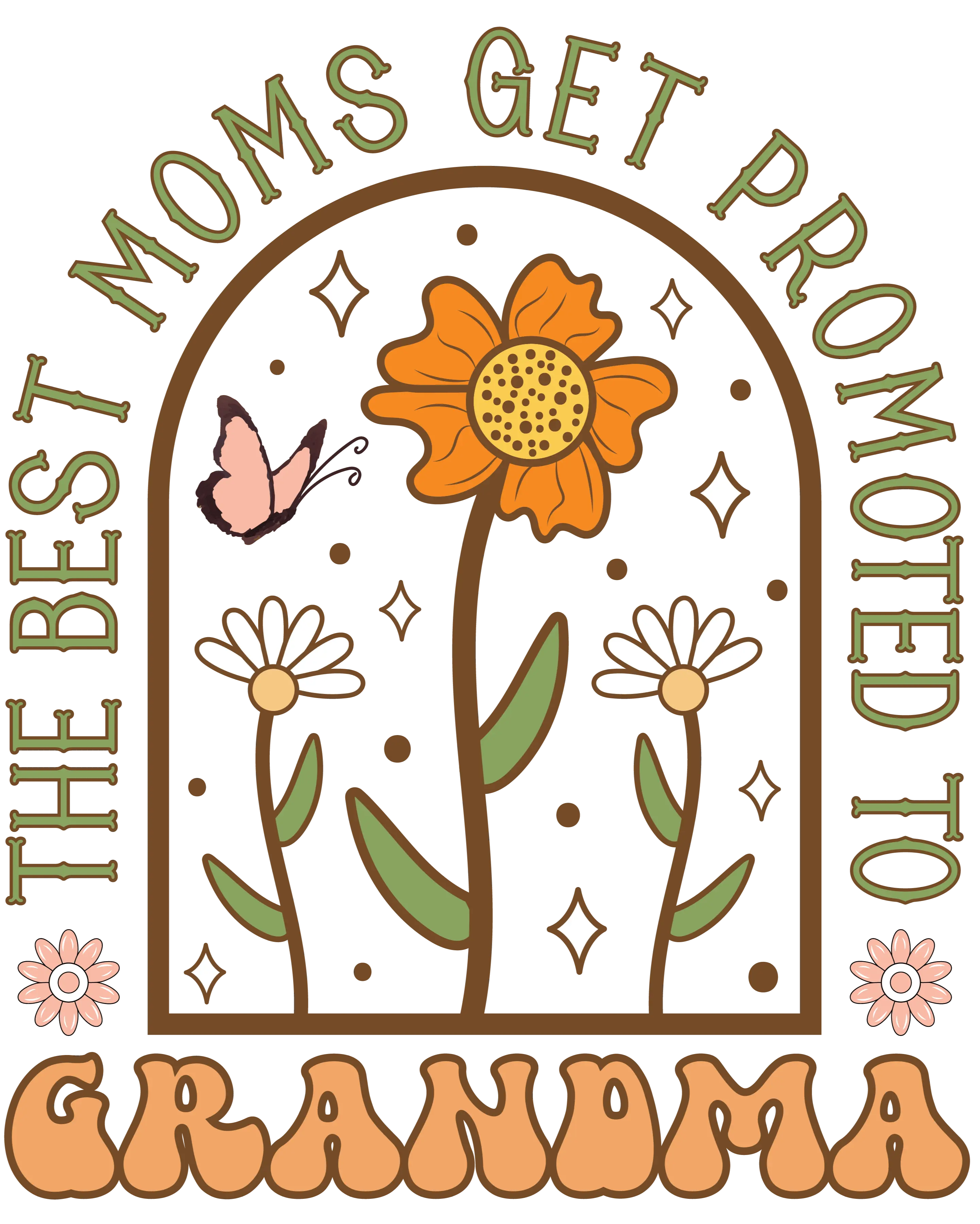 The Best Moms Get Promoted To Grandma Design - DTF Ready To Press — DTF ...