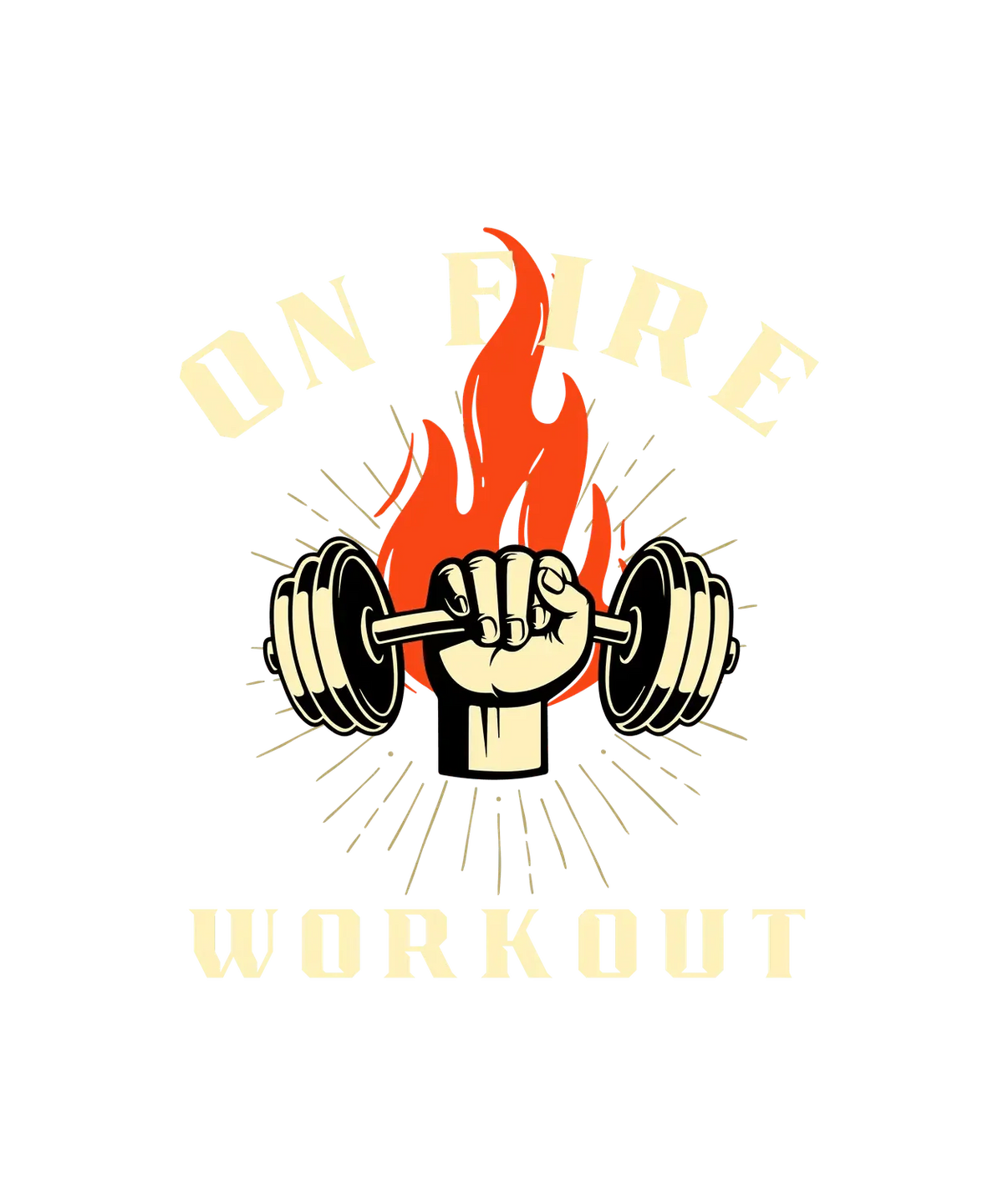 On Fire Workout - DTF Ready to Press
