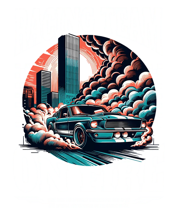 Racing Team On Fire - DTF Ready to Press