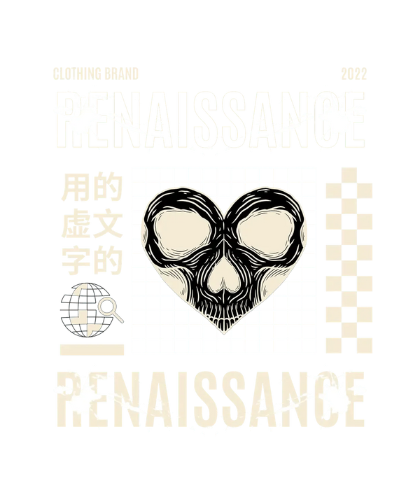 Renaissance Skull Design - DTF Ready to Press