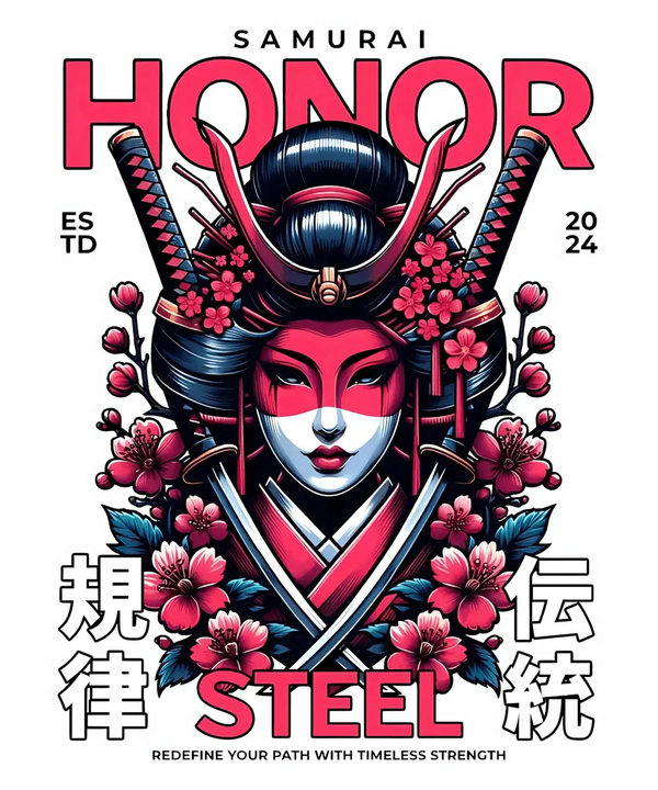 Samurai Honor Graphic - DTF Ready to Press