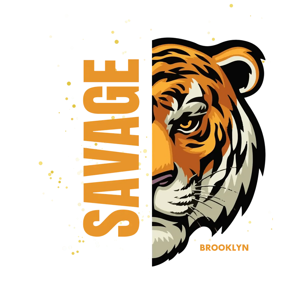 Savage Tiger - DTF Ready to Press