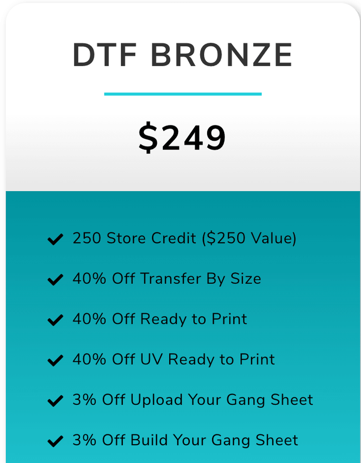 DTF BRONZE PLAN — DTF Center