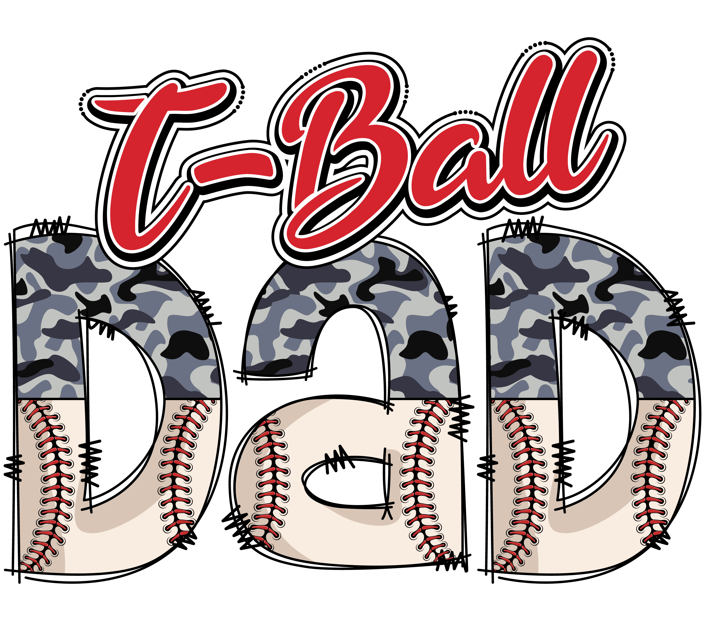 T-Ball Dad Design - DTF Ready To Press — DTF Center