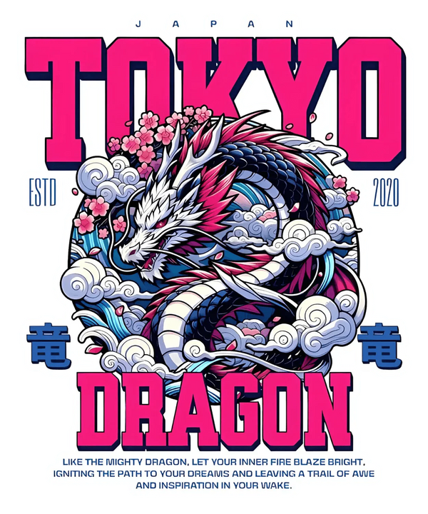 Tokyo Dragon 2020 - DTF Ready to Press