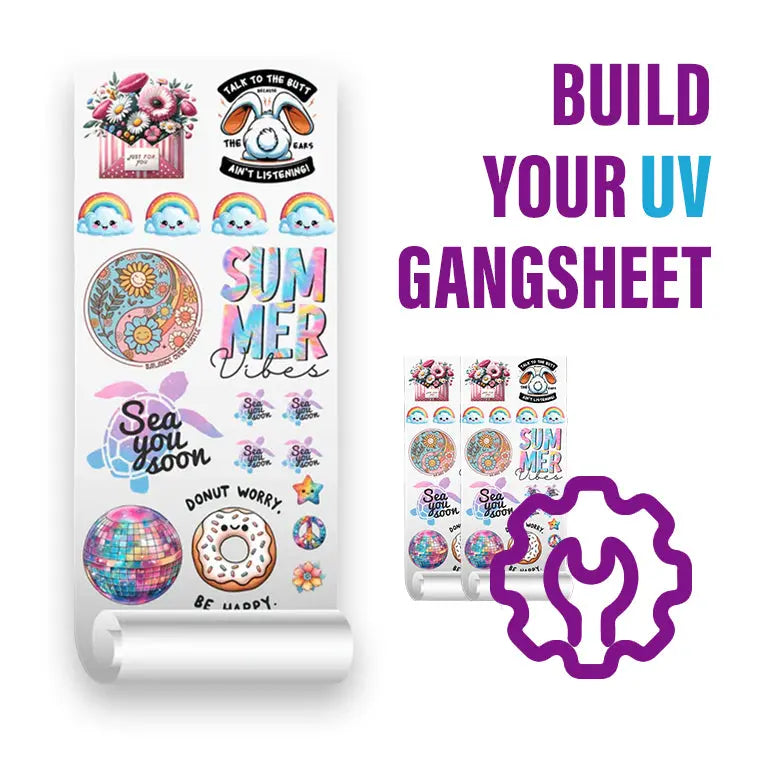 UV DTF Sticker Gang Sheet Builder - Custom Sticker Tool