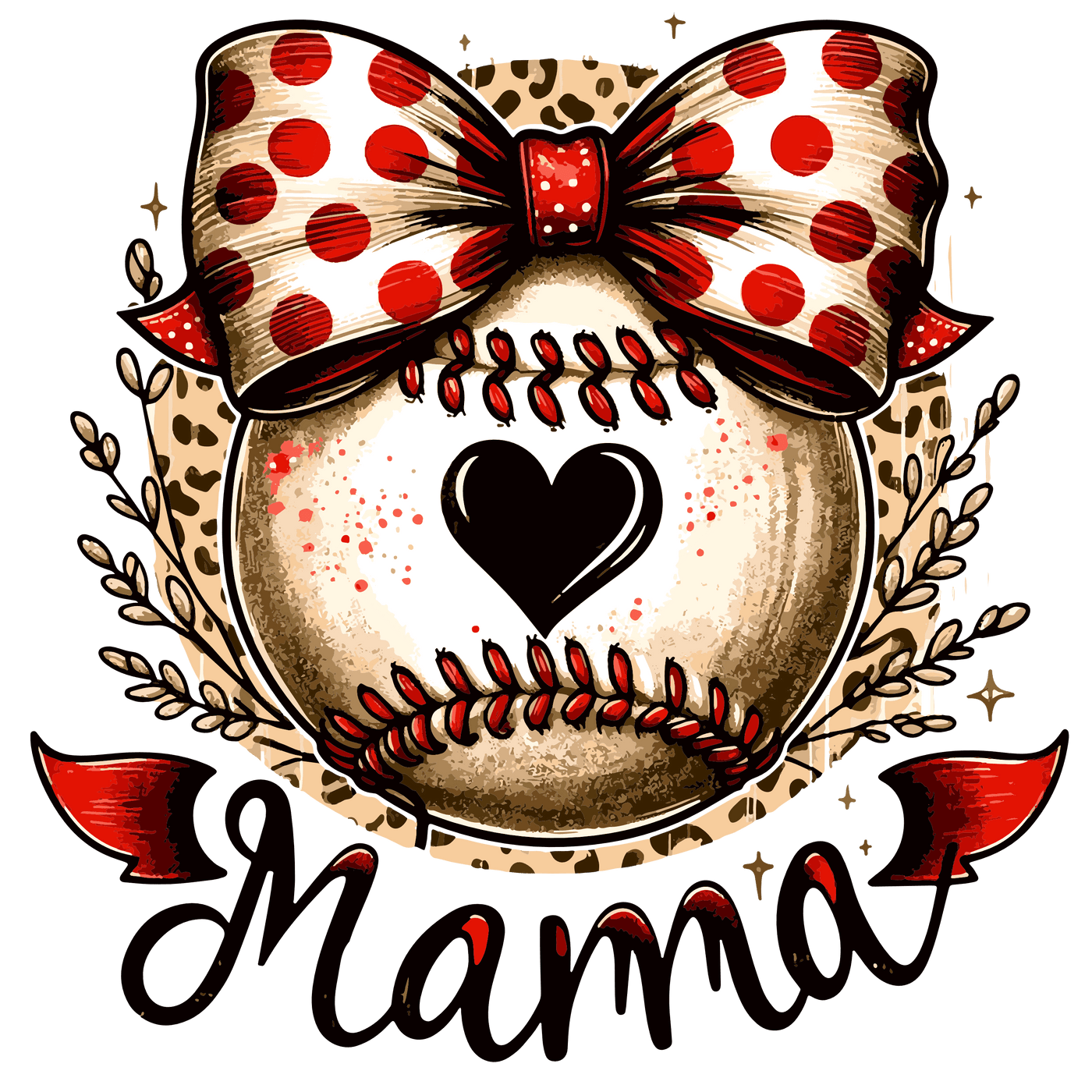 Baseball Mama Design - DTF Ready To Press — DTF Center