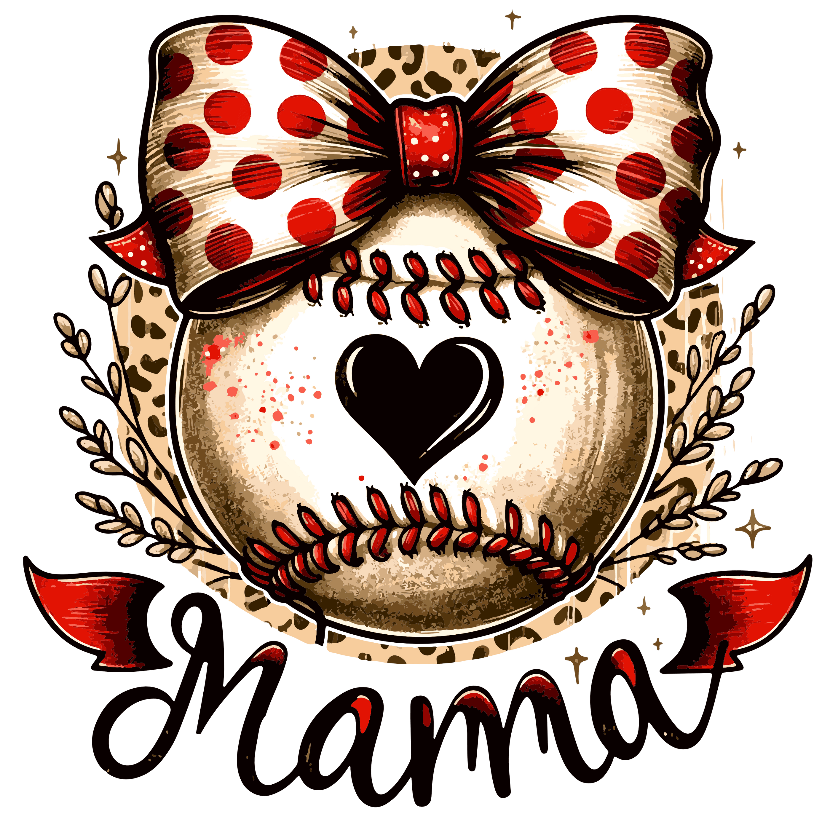 Baseball Mama Design - DTF Ready To Press — DTF Center