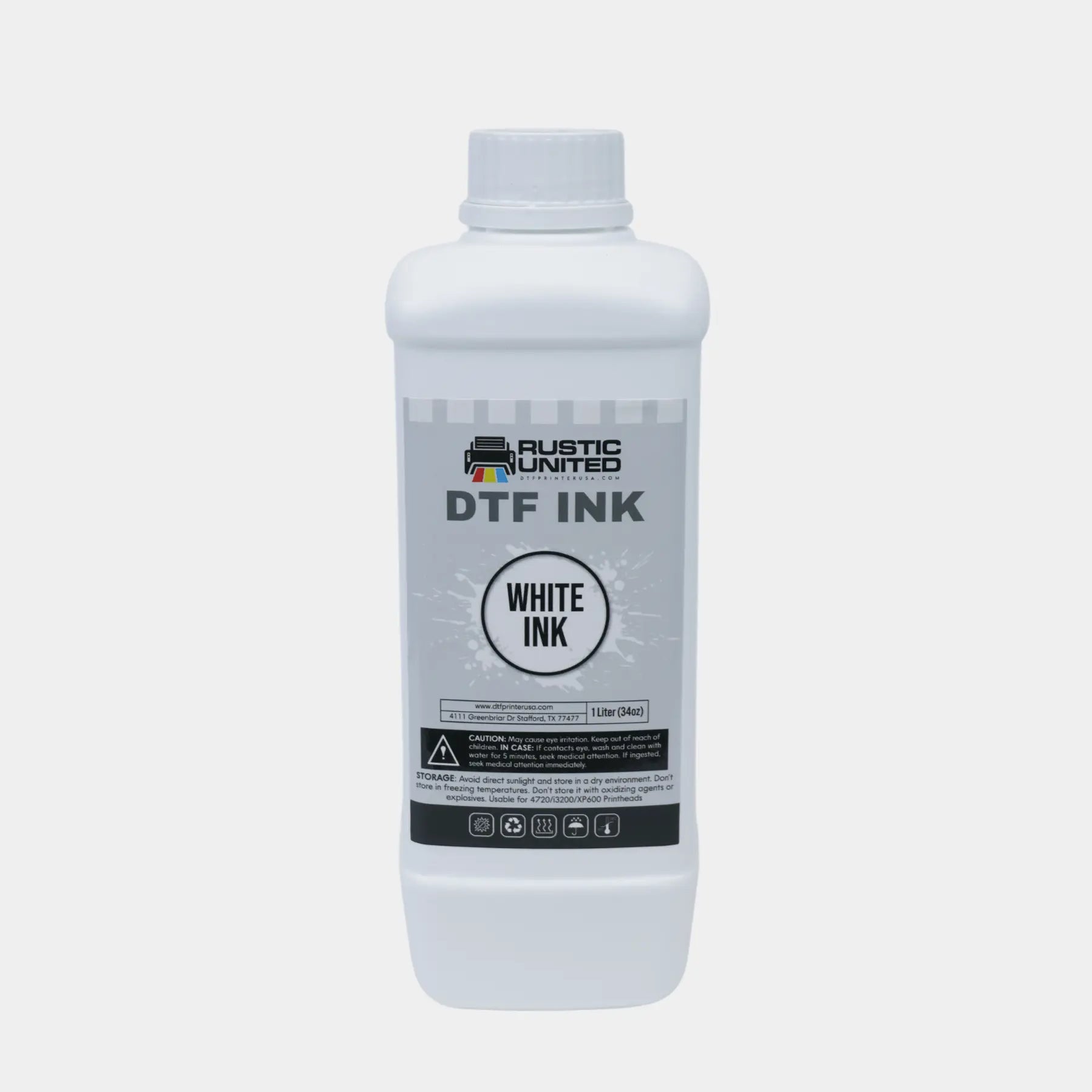 DTF Ink USA – 1 Liter White Ink | Vibrant Color | DTF Center