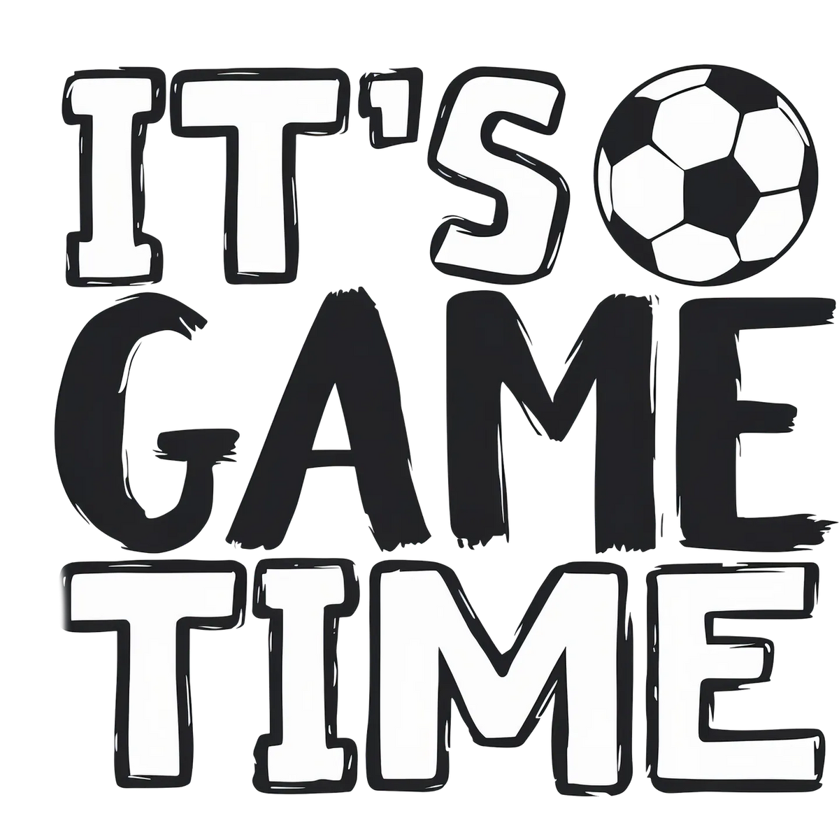 Game Time Soccer DTF Transfer Ready to Press