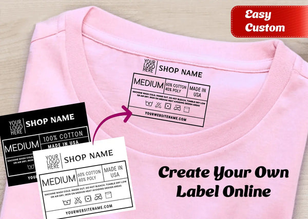 Customizable Neck Label – Premium DTF Printed Labels