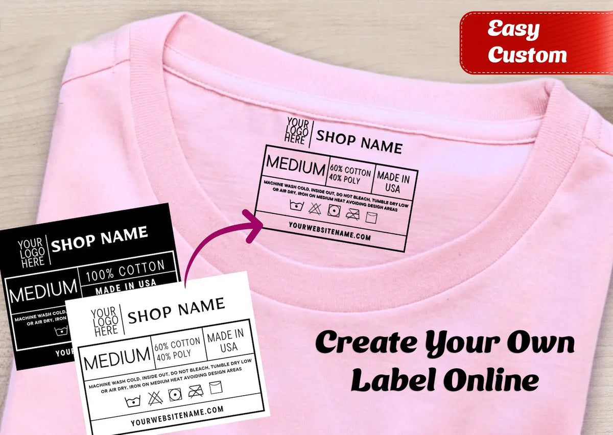 Customizable Neck Label – Premium DTF Printed Labels