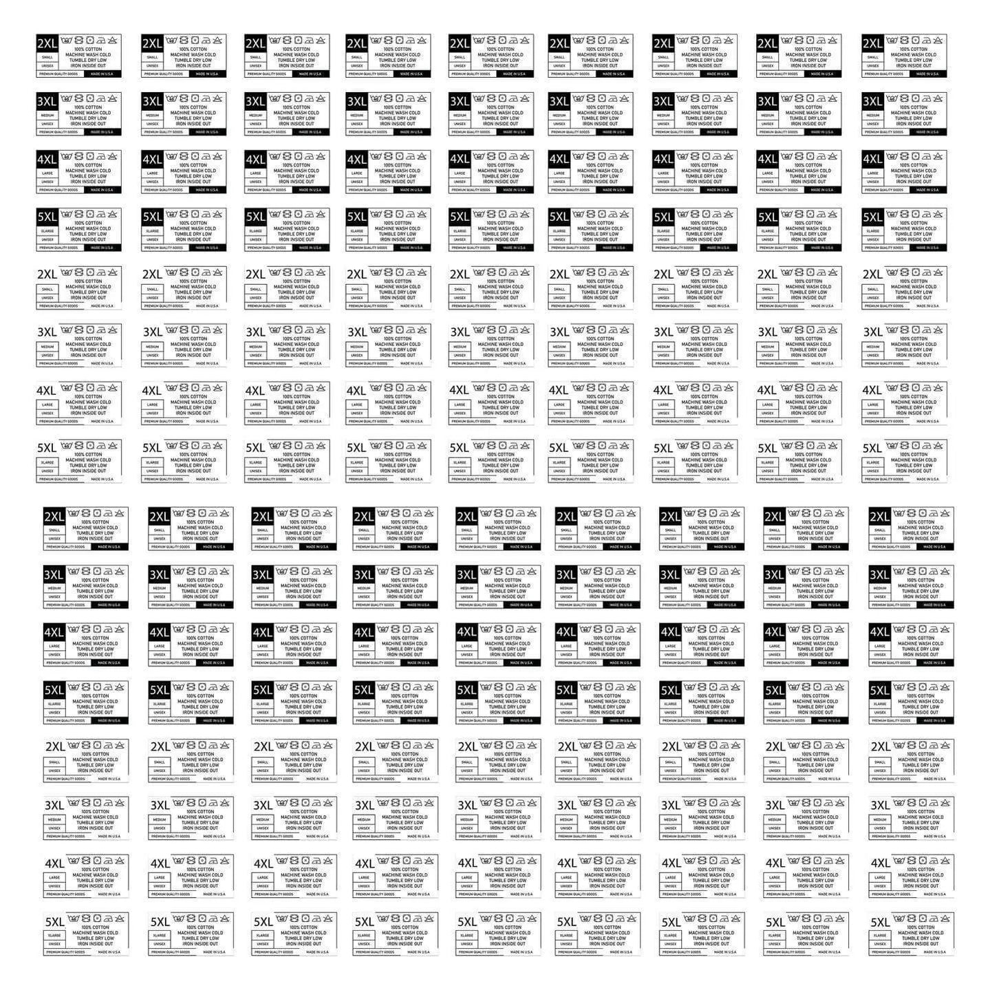 DTF Neck Labels | Custom Shirt Tags Ready to Press | DTF Center