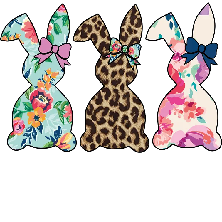 Easter Bunny Design - DTF Ready: Festive Prints Made Easy